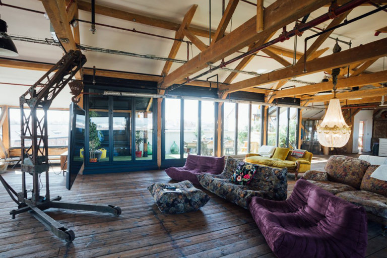 An industrial loft in a converted factory
