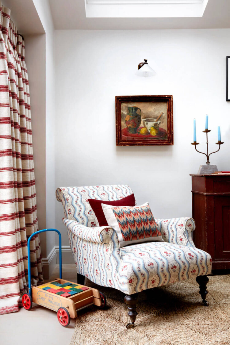 A bright and colourful cottage style London home