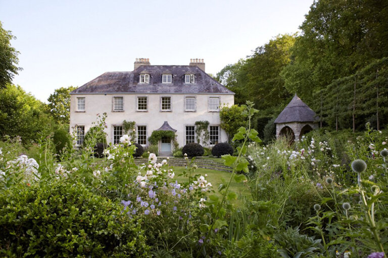 The garden of a Georgian rectory in Dorset