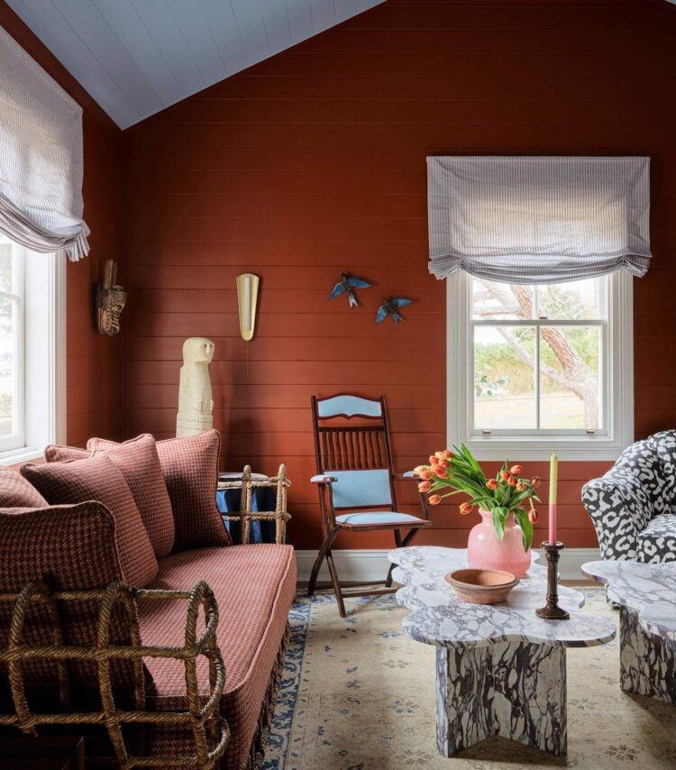 A colourful historic farmhouse