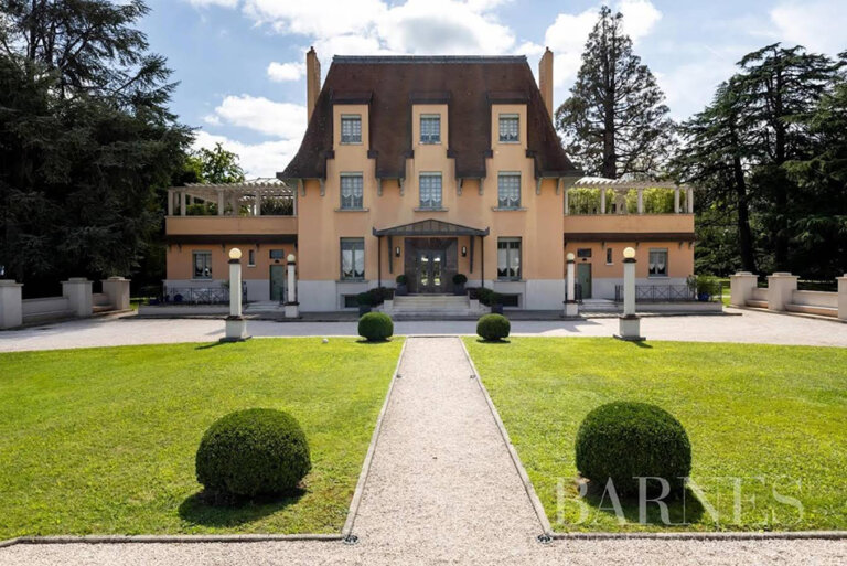 A restored manor house in France