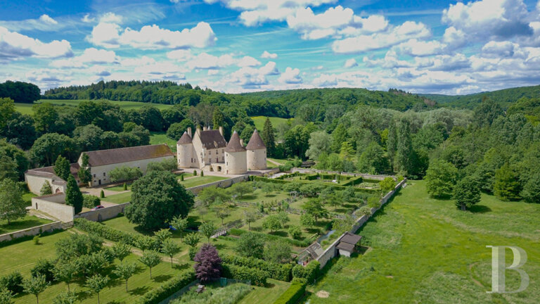 A medieval castle with a renaissance flair in France