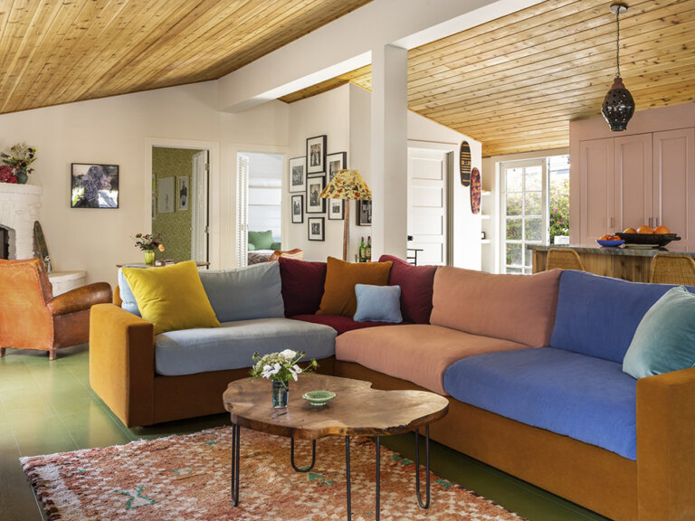 A surfer’s mobile home in an exclusive California trailer park