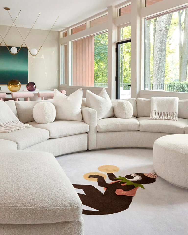 A designer’s mid-century modern Long Island ranch