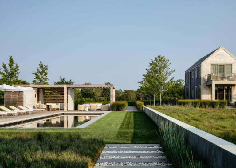 A minimalist Nantucket compound